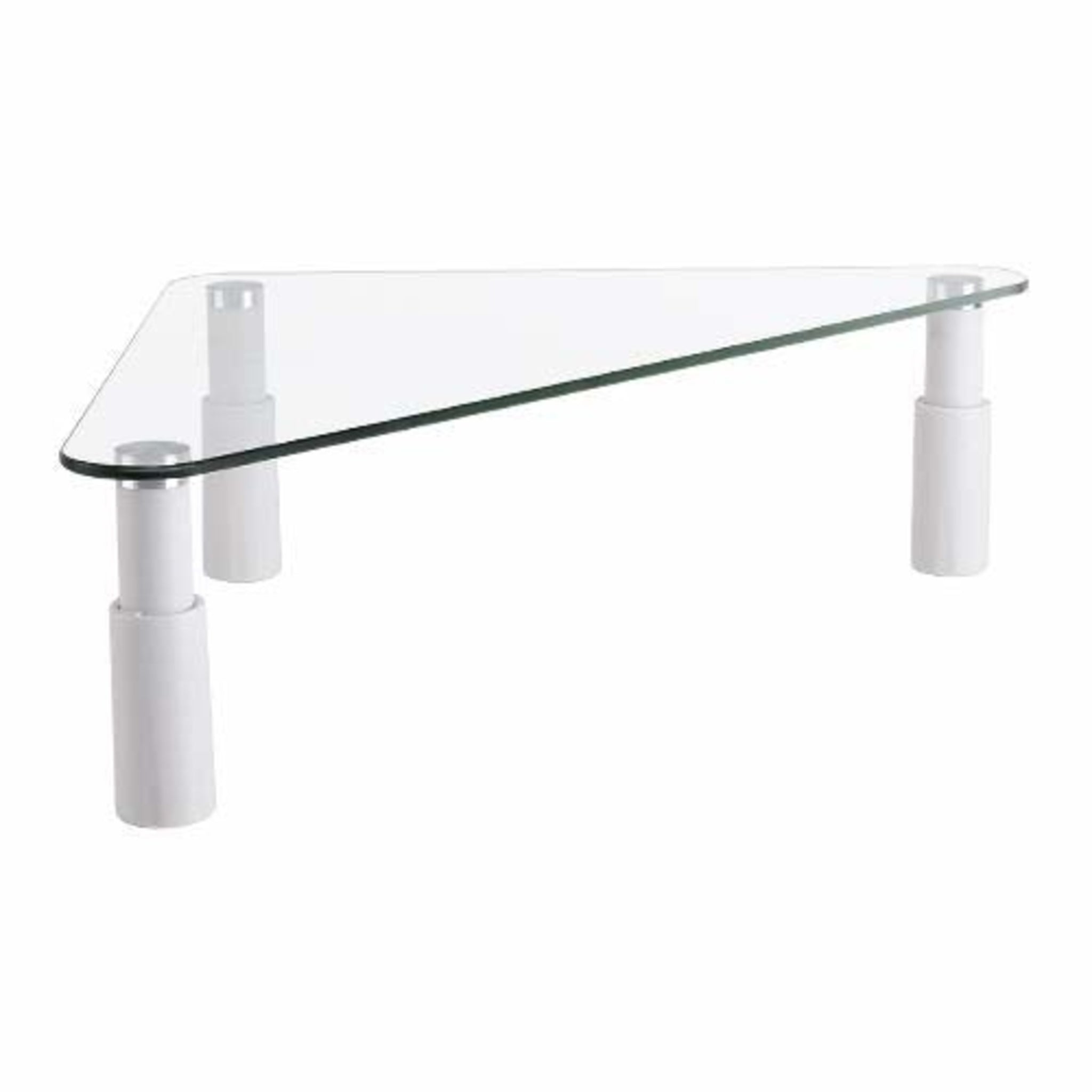 WorkStore Defianz Laptop Stand with Tempered Glass, Height Adjustable