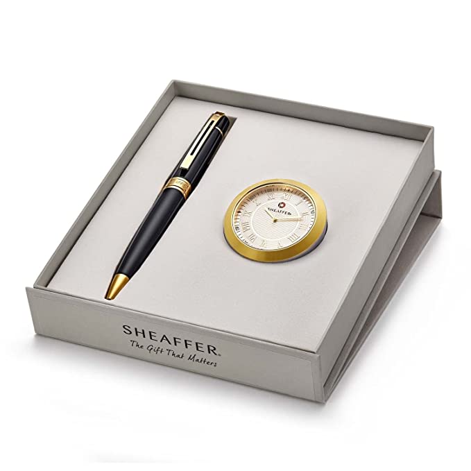 Sheaffer Table clock with pen